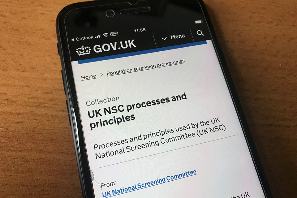 Updated UK NSC evidence review guidance and processes – UK National ...